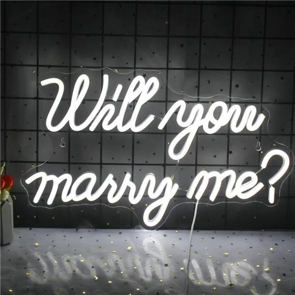 Wall Decor | Will You Marry Me Neon Sign Wedding Neon Sign Proposal ...
